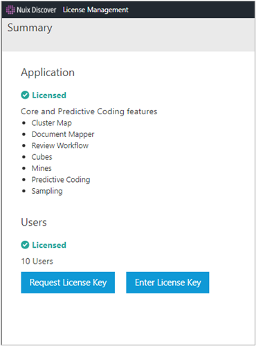 Nuix Discover configuration